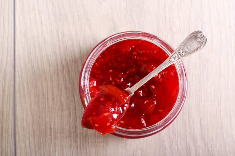 Blushing Peach Jam Recipe: Sweet Peaches Meet Raspberries • Everyday ...