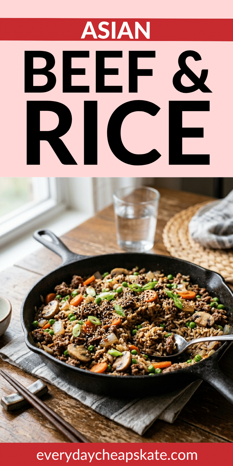 Asian Beef and Rice Skillet for Under $3 a Serving • Everyday Cheapskate