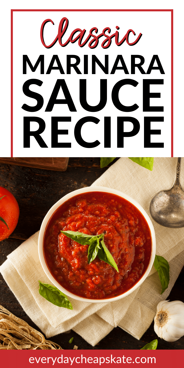 How to Make Classic Homemade Marinara Sauce from Scratch • Everyday ...