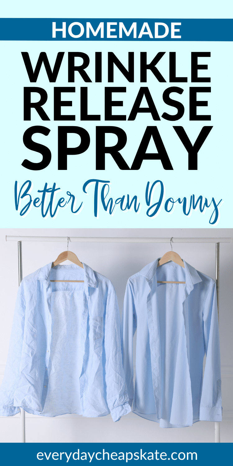 DIY Wrinkle Release Spray That Beats Downy Cold • Everyday Cheapskate