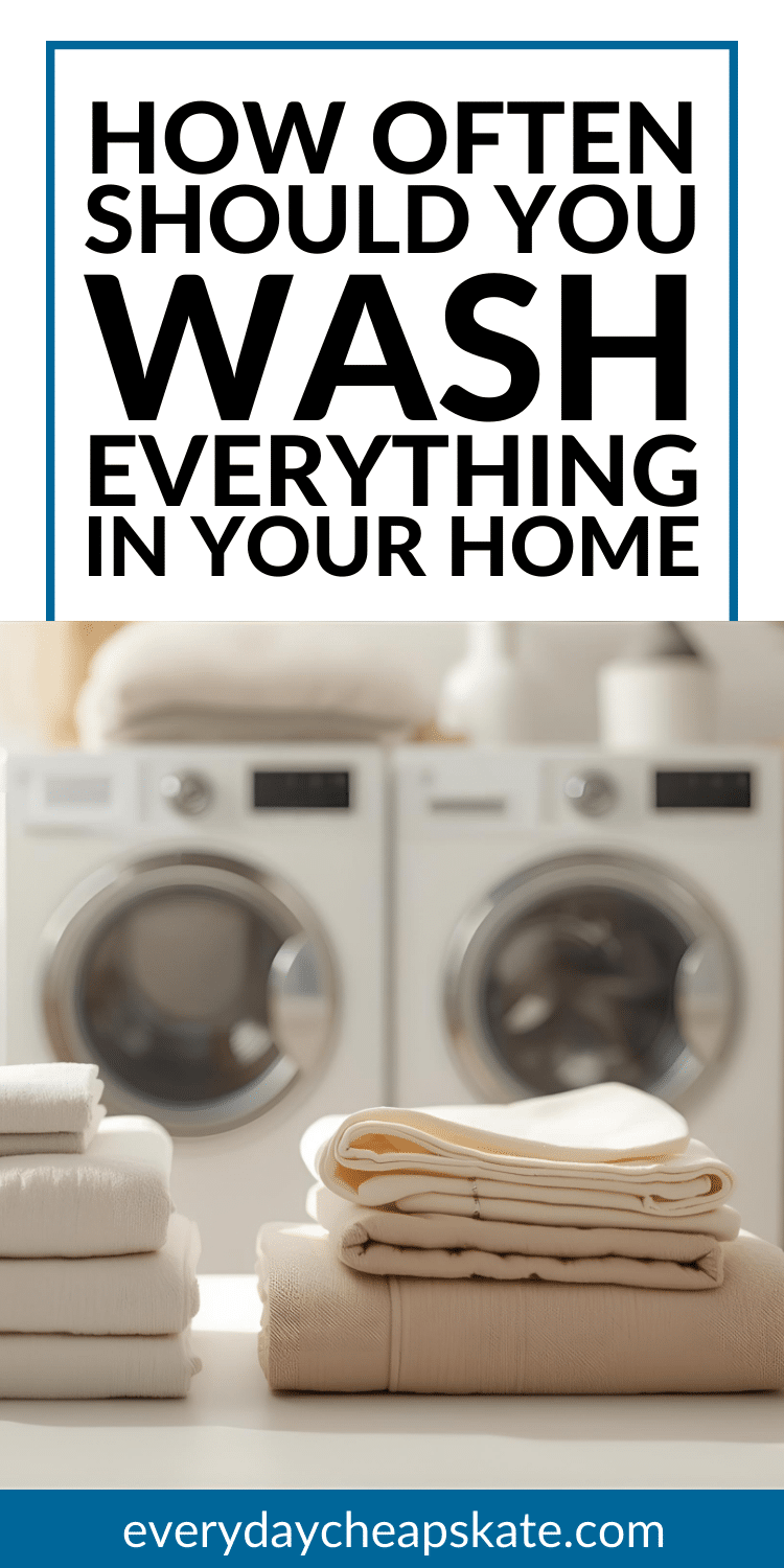 How Often Should You Wash Everything in Your Home • Everyday Cheapskate