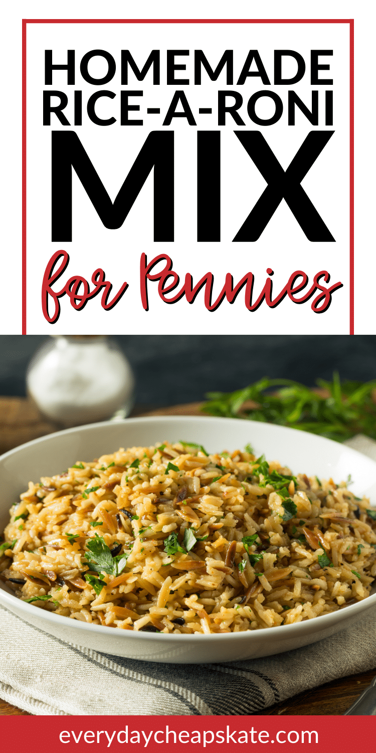 Homemade Rice-A-Roni Mix That Costs Pennies Per Serving • Everyday ...