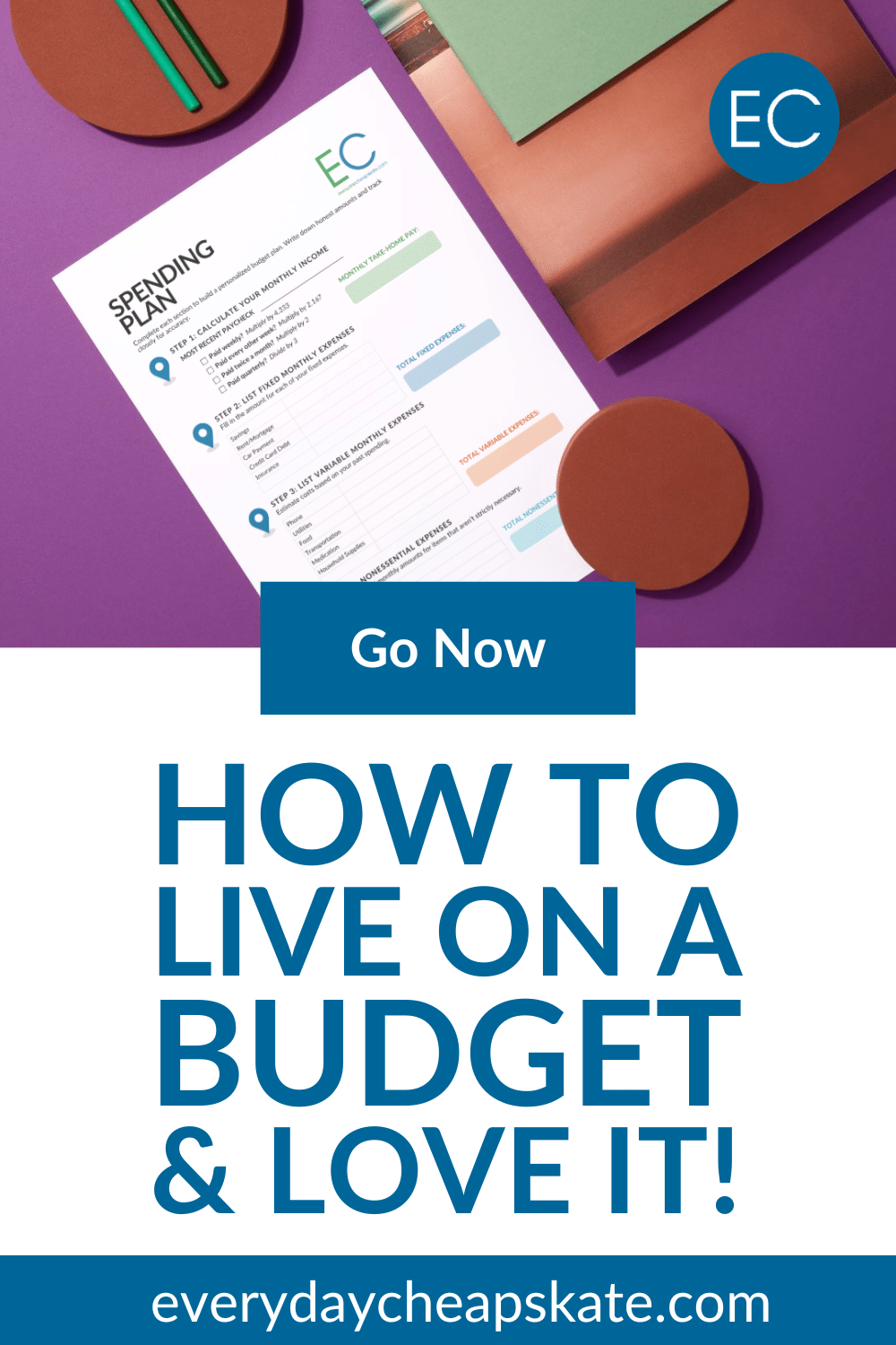 How to Live on a Budget & Love It! Free Spending Plan Worksheet ...